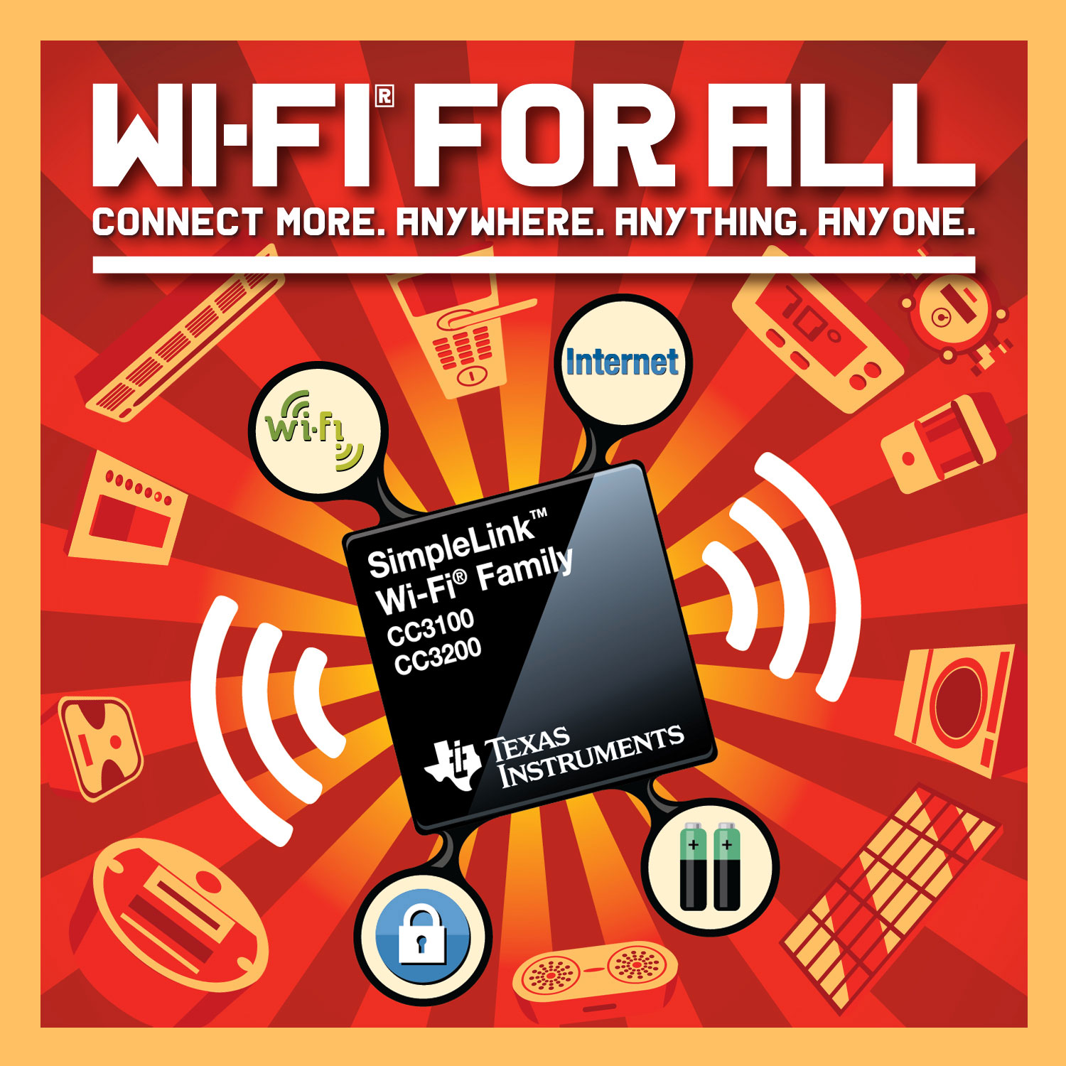 Add Wi-Fi® to anything with TI’s Internet on a chip