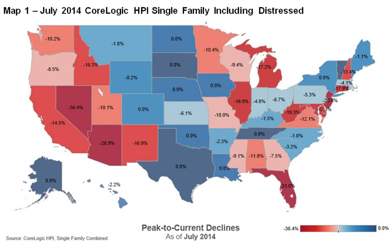 CoreLogic Reports Home Prices Rose by 7.4 Percent Year Over Year in July