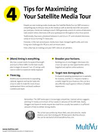 Satellite Media Tours: PR for Television, Radio… and Beyond