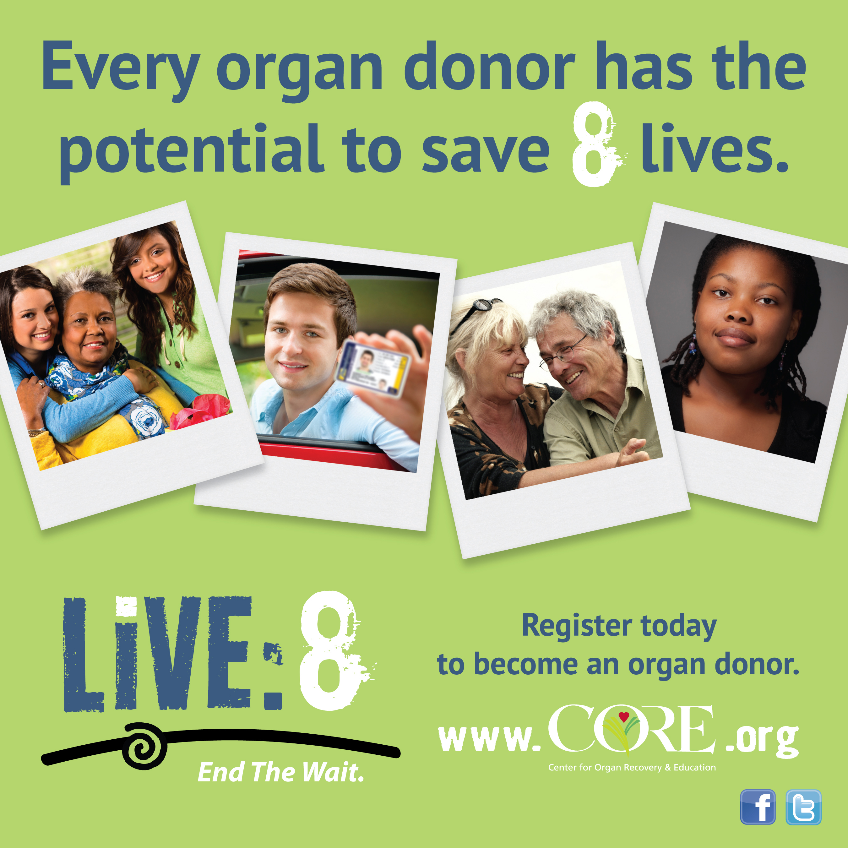 Center for Organ Recovery & Education Launches “LiVE: 8” to Encourage ...