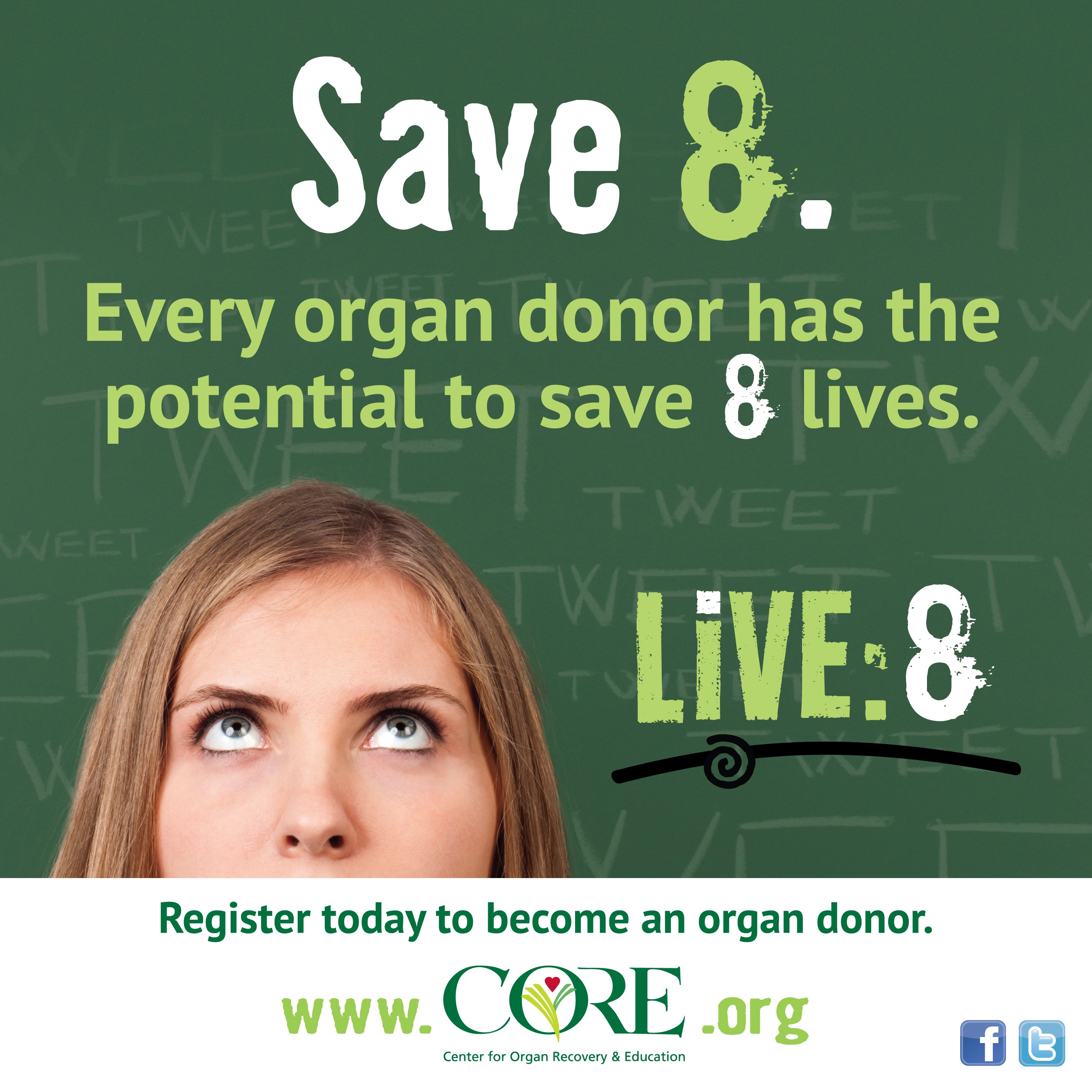 Center for Organ Recovery & Education Launches “LiVE: 8” to Encourage ...