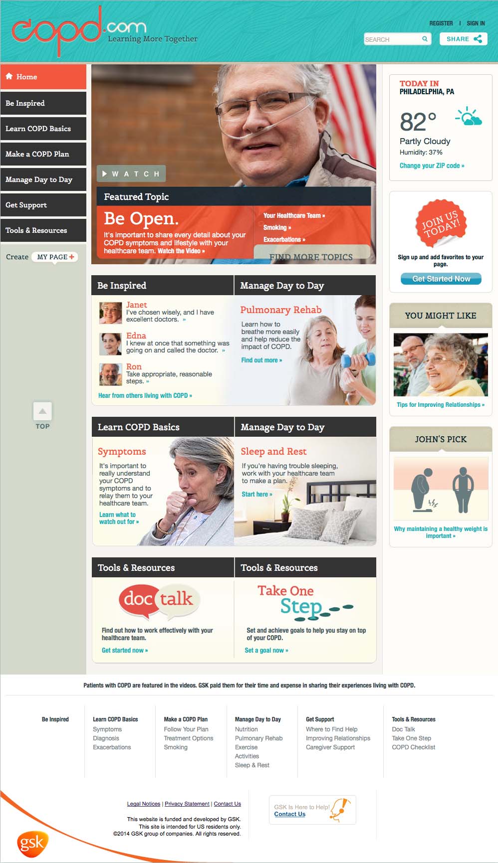 GSK’s COPD.com Relaunch Promotes Understanding and Dialogue about COPD