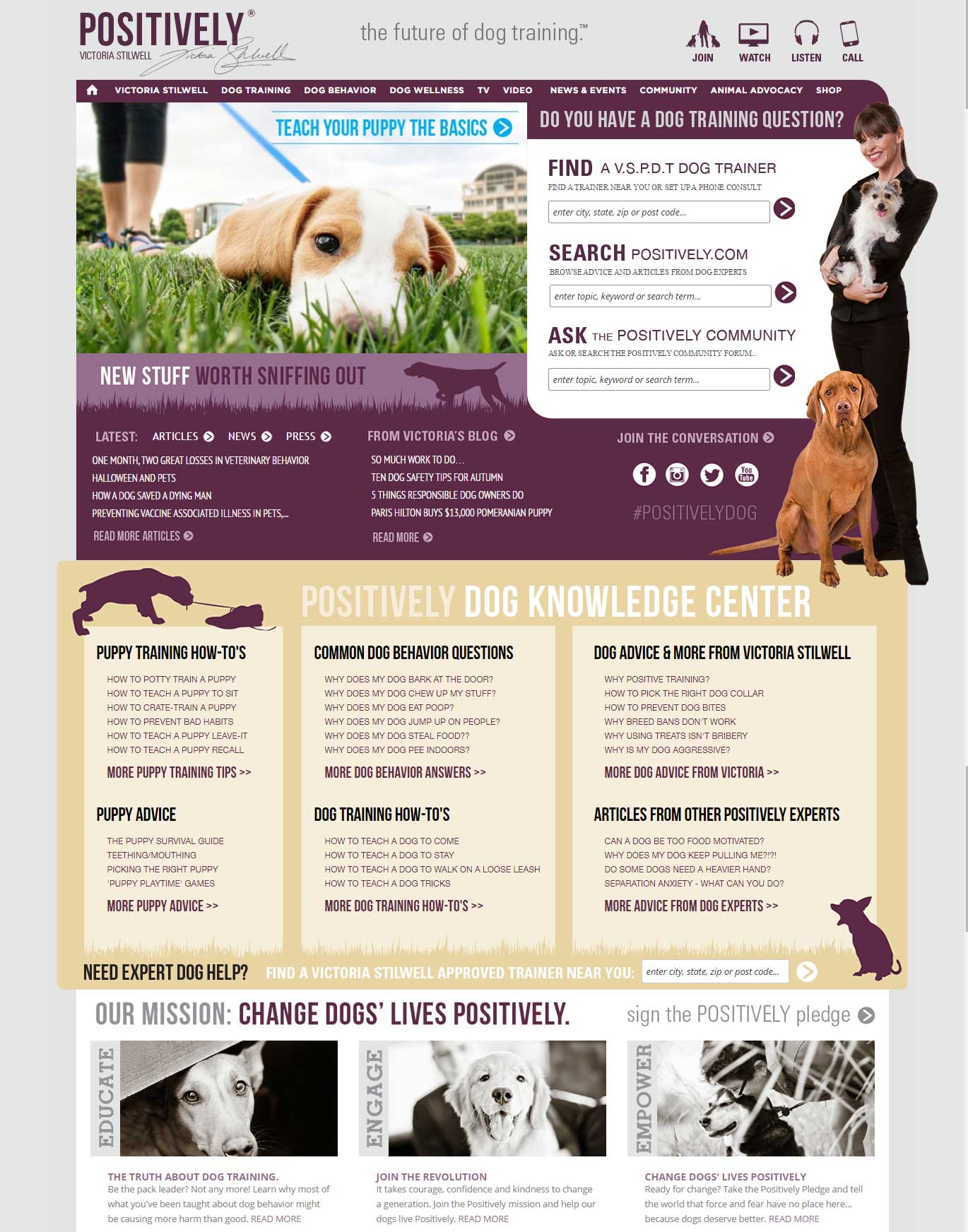 Ultimate Dog-Related Website Launched by Celebrity Dog Expert Victoria ...