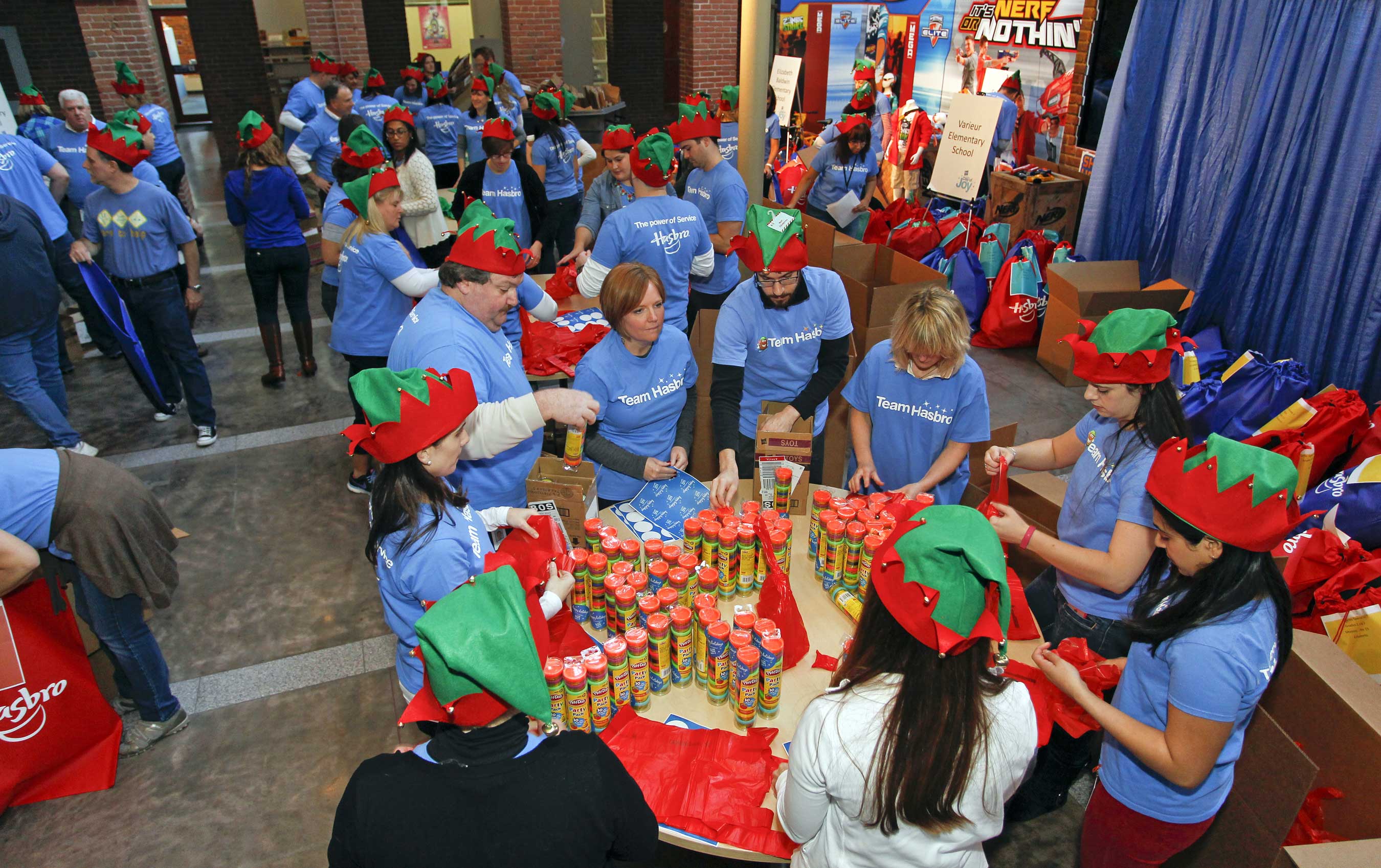 HASBRO EMPLOYEES SPREAD CHEER TO THOUSANDS OF CHILDREN WORLDWIDE ON THE ...