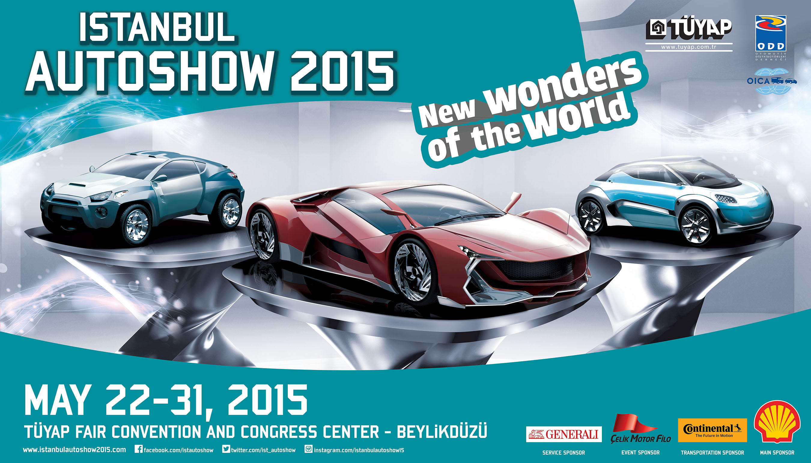 Istanbul Autoshow 2015, will host the “Wonders of the World”
