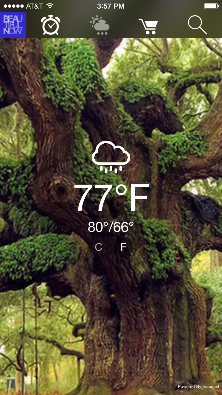 Wake up to the most beautiful app in the world!