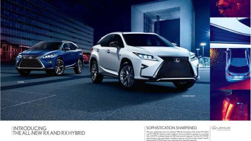 Lexus Redefines Sophistication with the Entirely New RX