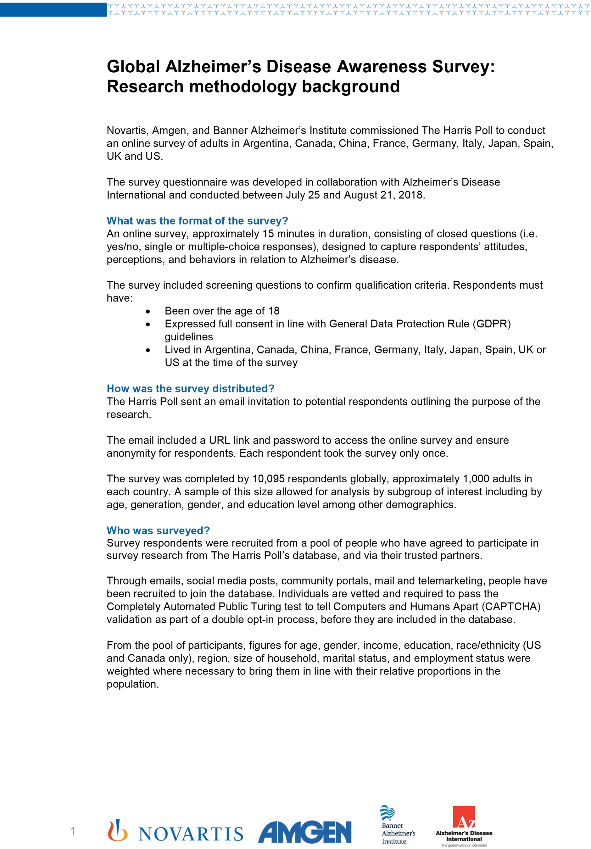 World's Largest Alzheimer's Survey Reveals Most Adults Believe a Cure ...