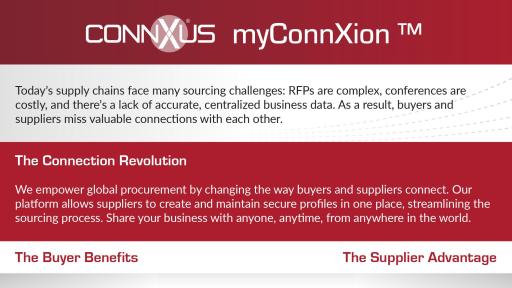 ConnXus is Providing World Class Data Empowering Buyers and Suppliers