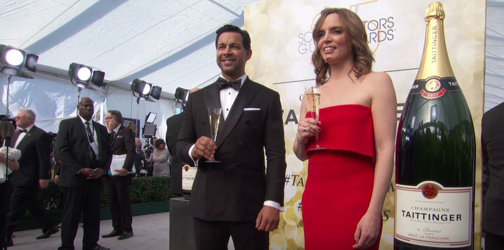 Champagne Taittinger's Artistic Director Vitalie Taittinger Toast