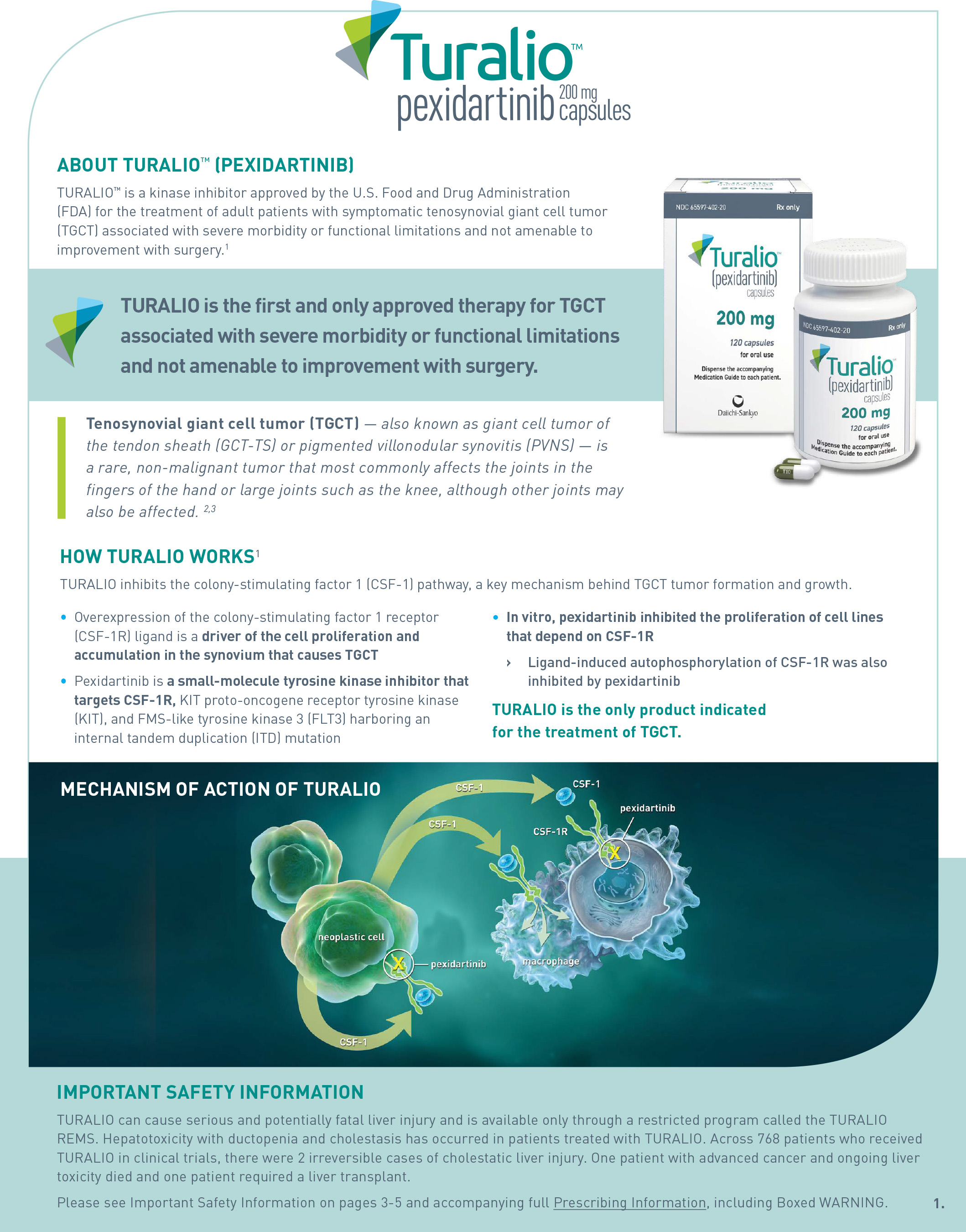 FDA Approves Daiichi Sankyo’s TURALIO™ (pexidartinib) for the Treatment of