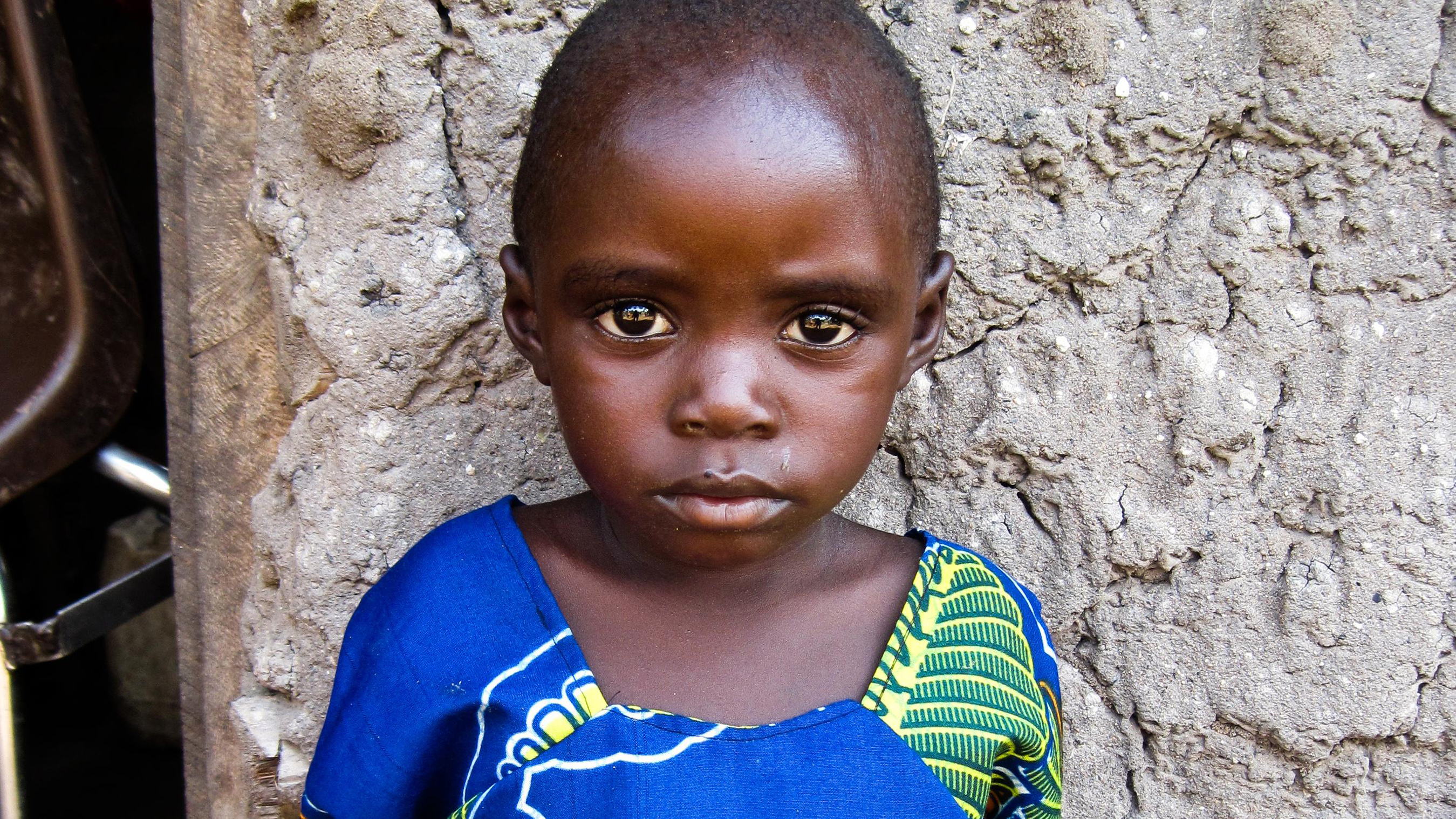 Sad African Children Water