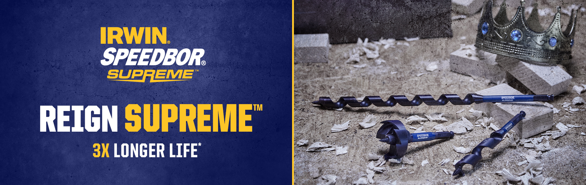 IRWIN® Announces New Line of SPEEDBOR SUPREME™ Self-Feed and Auger Bits