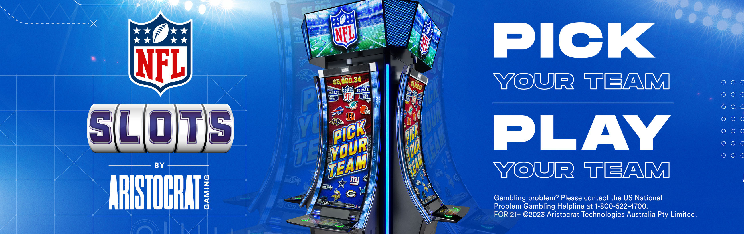 Aristocrat Gaming Unveils First Look at NFL-Themed Slot Machines