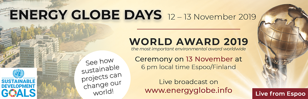 Energy Globe Award honours best solutions against Climate Change